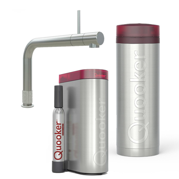 Quooker Front CUBE RVS kraan met PRO3-VAQ boiler | Kokendwatergigant